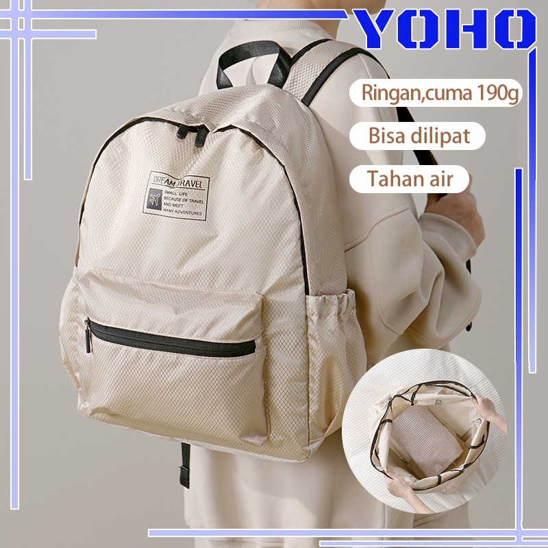 Jual Ransel Tas Travel Foldable Waterproof Travel Storage Bag ...