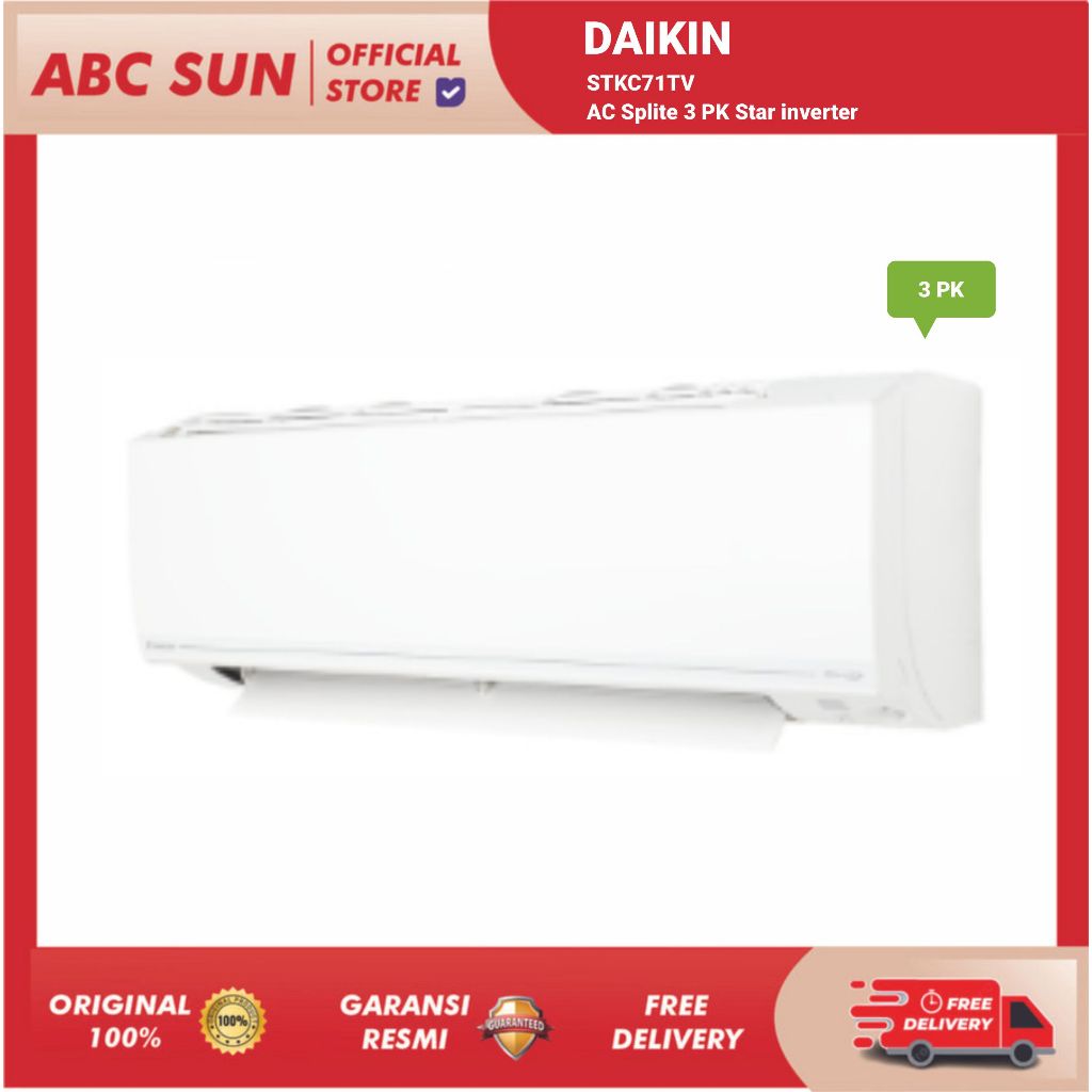 Jual Daikin STKC71TV Air Conditioner Split 3 Pk Wall Star Inverter ...