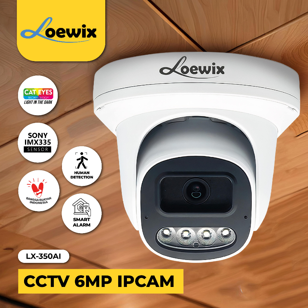 Jual LOEWIX CCTV Kamera 6MP 4K IP Camera Indoor Sony IMX335 Sensor LX ...