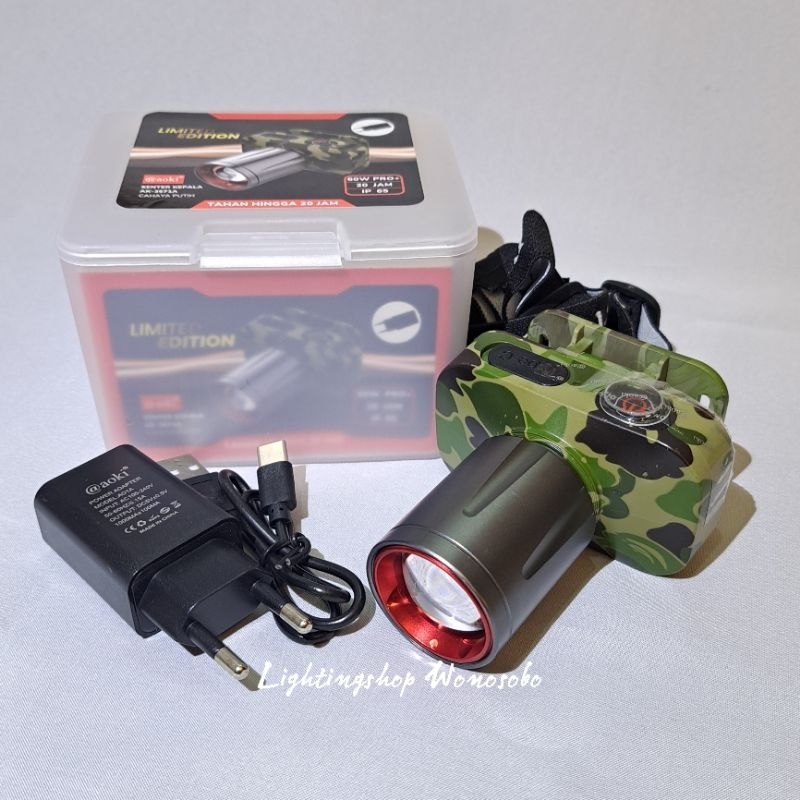 Jual SENTER KEPALA AOKI ZOOM AK-3671A 60W PRO+ 20JAM CAHAYA PUTIH LIMITED EDITION | Shopee Indonesia