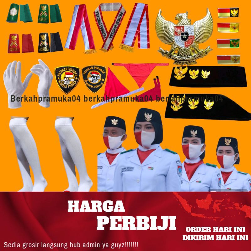 Jual Atribut perlengkapan paskibra paskibraka variasi lengkap | Shopee ...