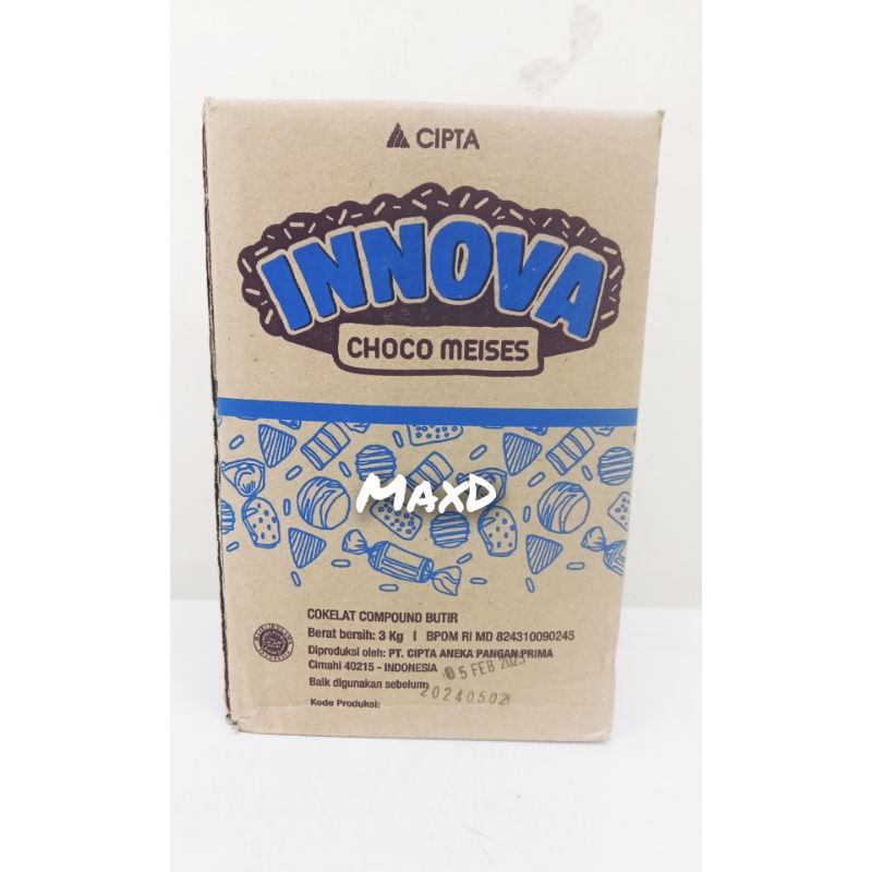 Jual Meses Cokelat Innova Biru 1Box 3Kg | Shopee Indonesia