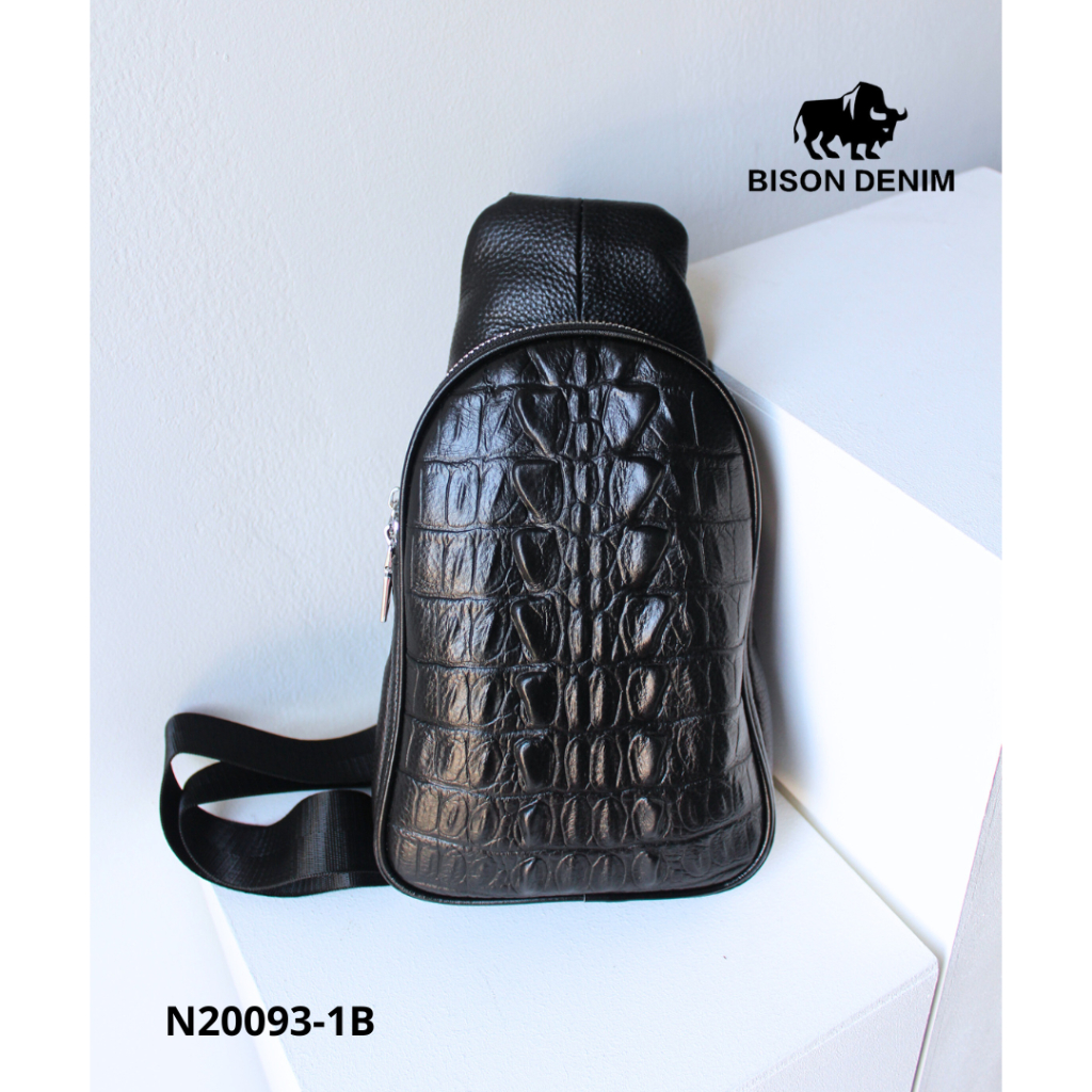 Jual Bison Denim-Tas Selempang / Sling Bag Pria Kulit Sapi Asli ...