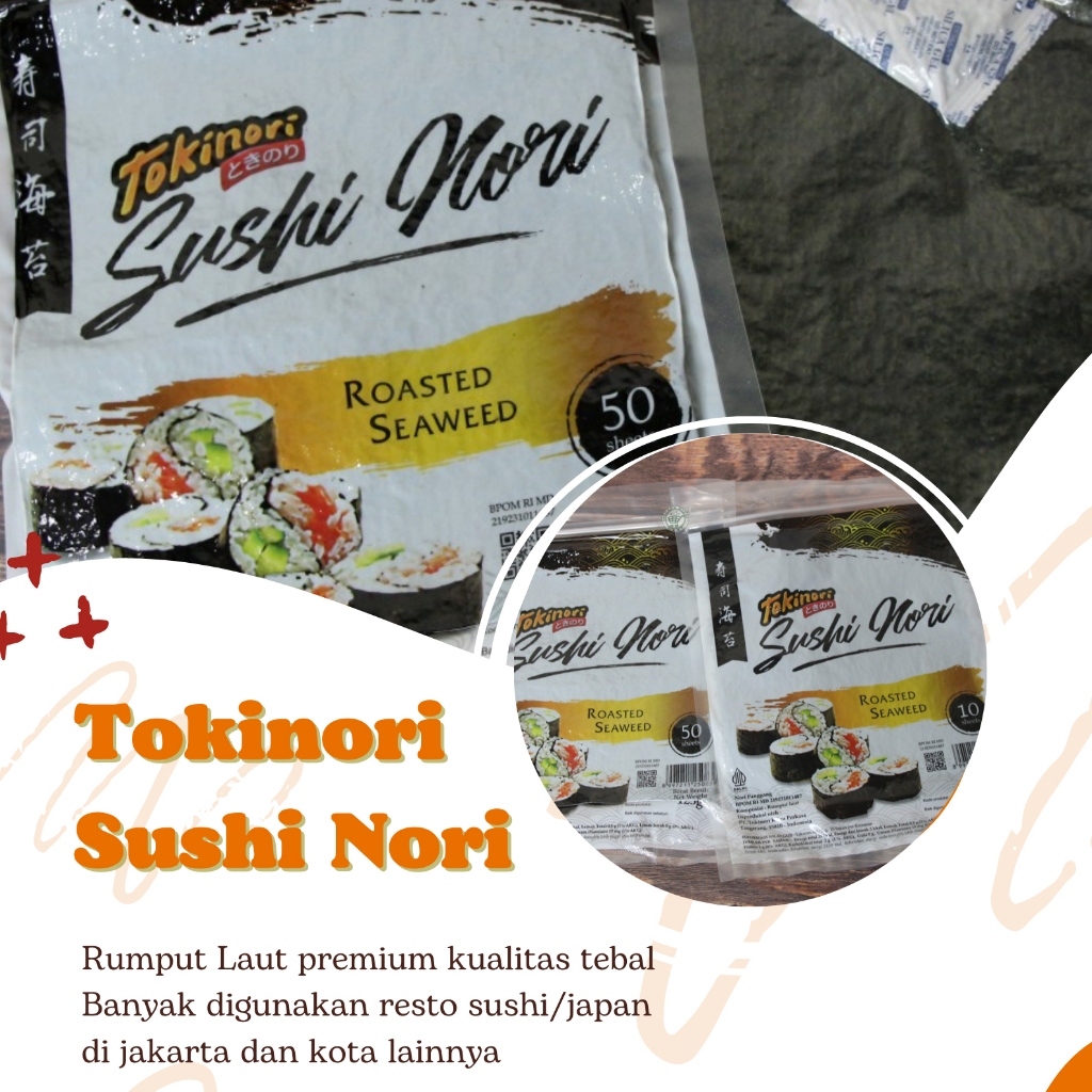 Jual Tokinori Sushi Nori Roasted Seaweed / Rumput Laut | Shopee Indonesia