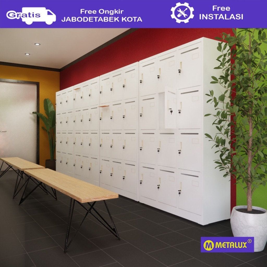 Jual METALUX KAMA XII - Loker Besi 12 Pintu | Metal Locker Mail Box | Shopee Indonesia