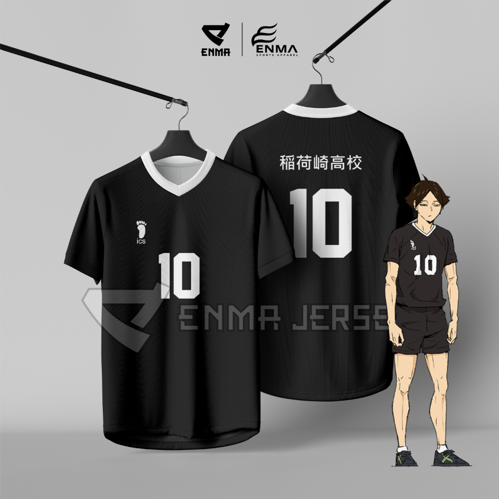 Jual Jersey Anime Haikyuu Inarizaki Team Full Printing Jersey Custom ...