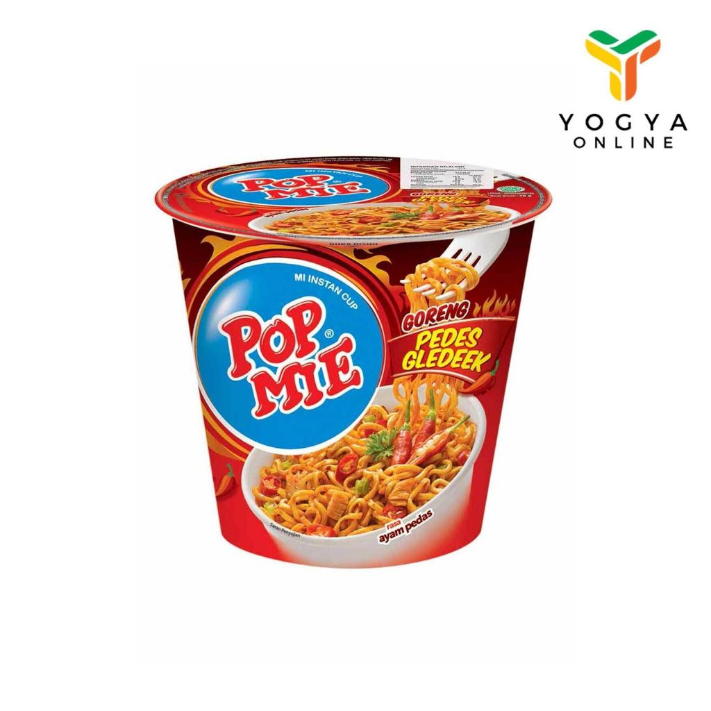 Jual Indomie Pop Mie Goreng Pedes Gledek 75 Gram | Shopee Indonesia