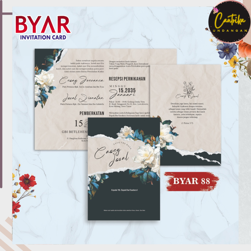 Jual Blangko Undangan Byar 88 Harga Murah Grosir, bonus buku album ...
