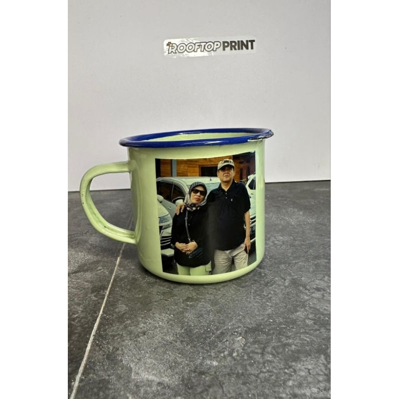 Jual Gelas Enamel custom / Souvenir Gelas Enamel | Shopee Indonesia