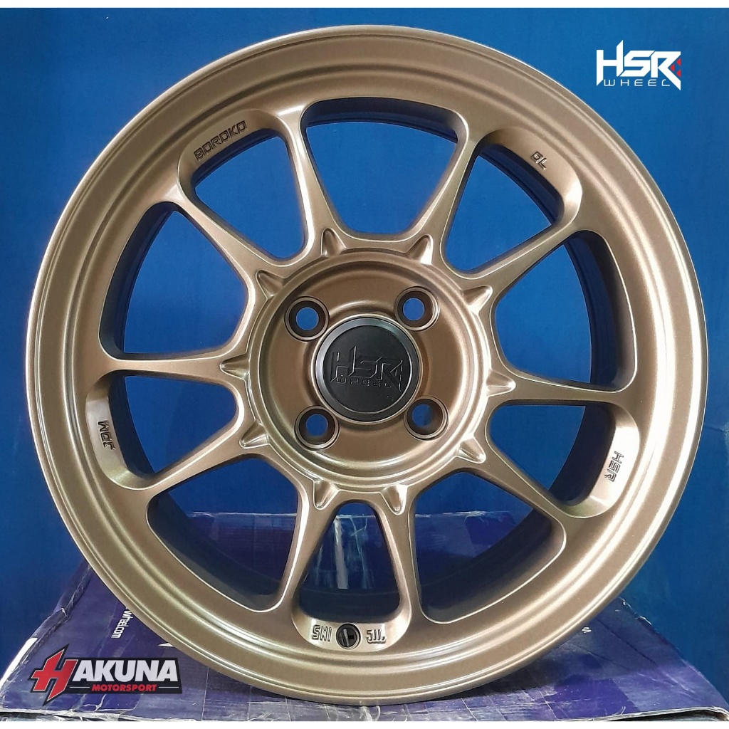 Jual Velg Mobil Racing Bronzre R15 HSR DL R15 Lebar 6,5 Pcd 4X100 Buat Brio,Agya,Calya,Sigra ...
