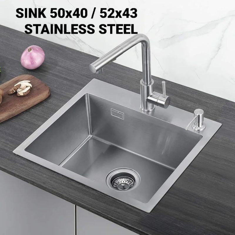 Jual Kitchen Sink Stainless 5040 / OONGINC 5243 / Sink 1 Lubang ...