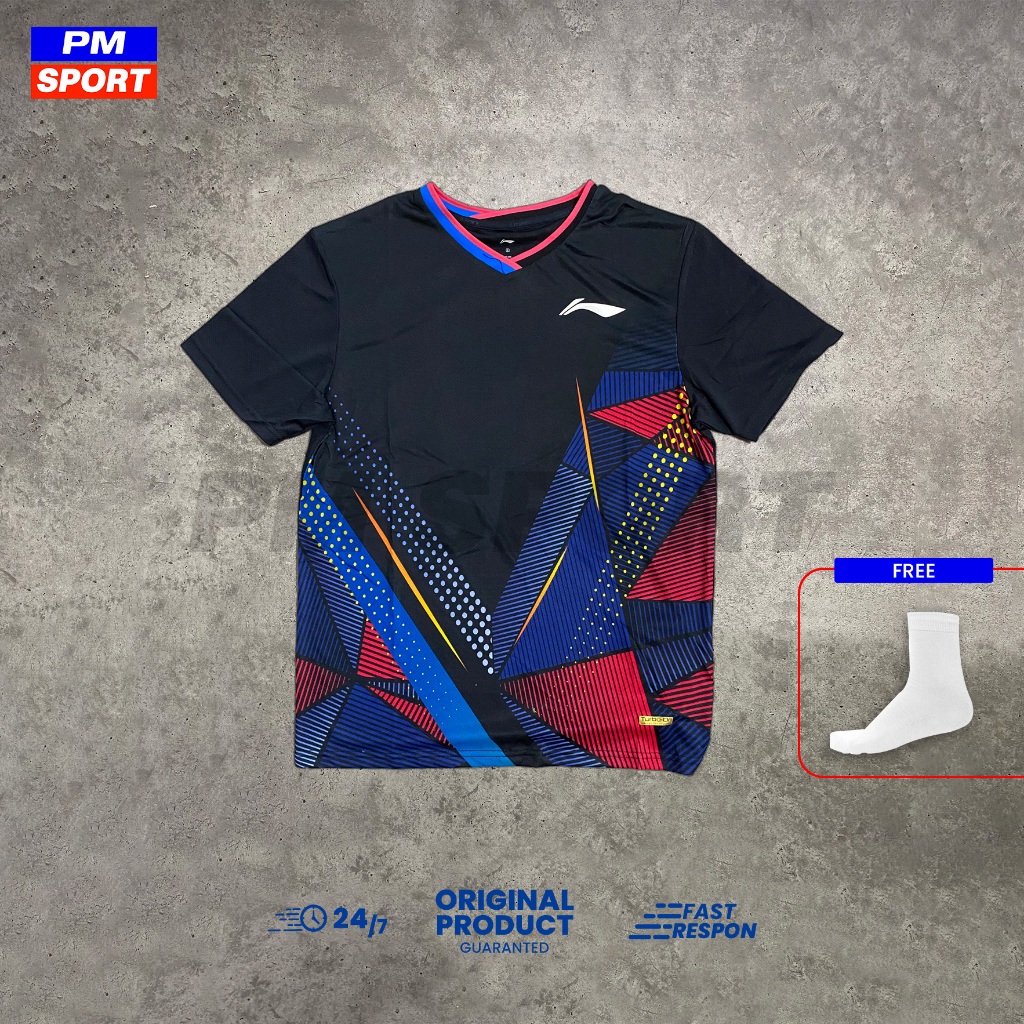 Jual JERSEY BADMINTON KAOS BAJU BULUTANGKIS LINING ATSU805 ORIGINAL ...