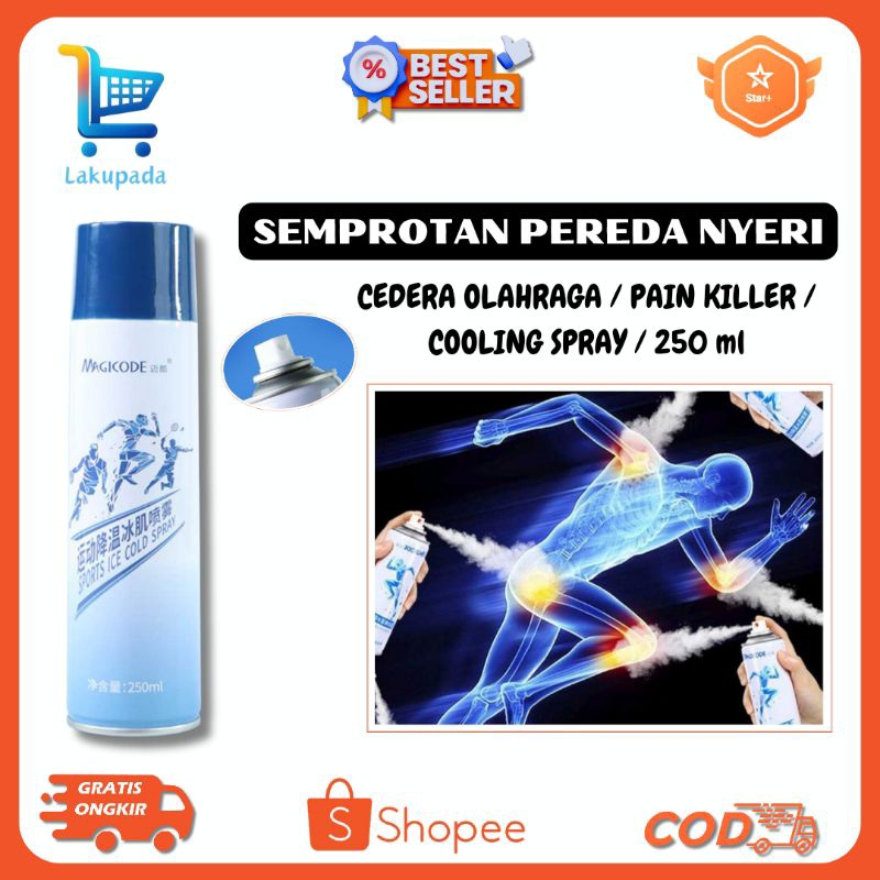 Jual MAGICODE Semprotan Pereda Nyeri Rasa Sakit Pain Killer Cooling Spray 250 ml - M20CS ...