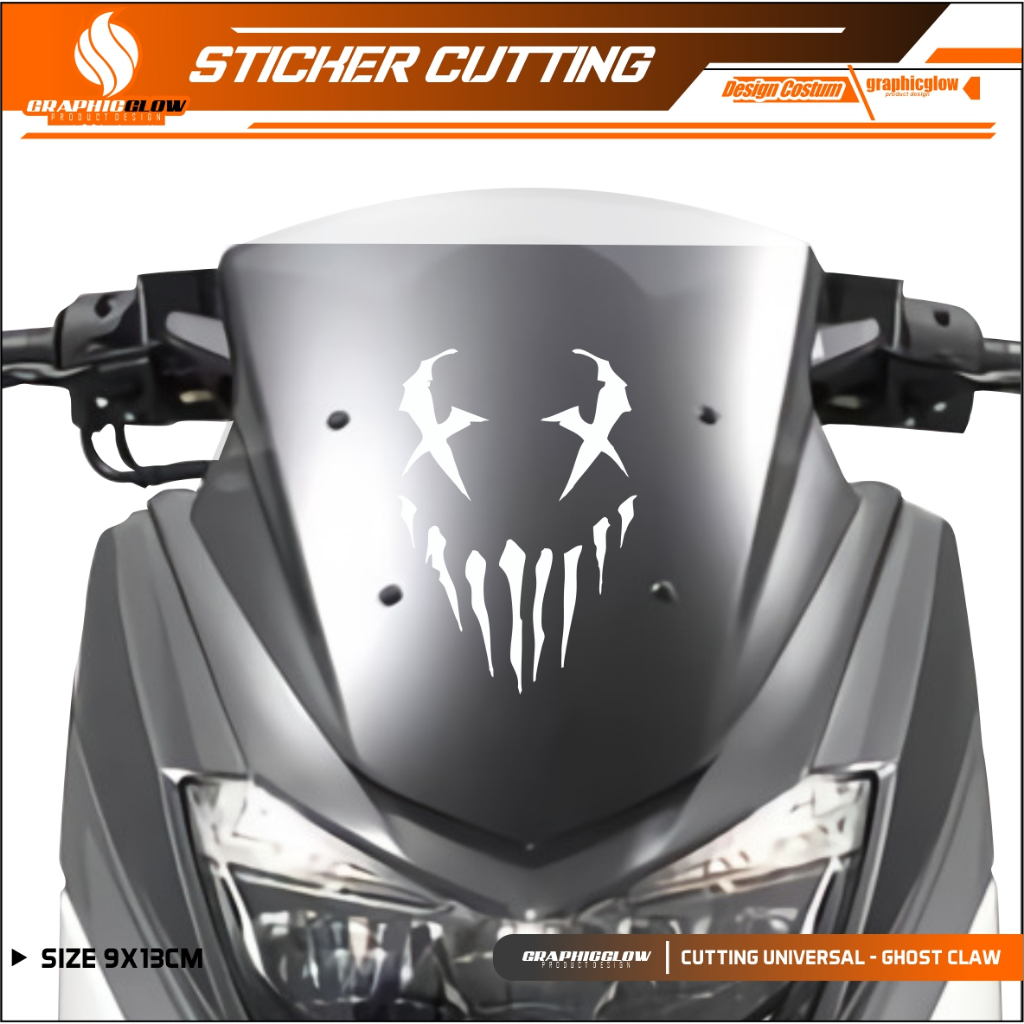 Jual STICKER MOTOR STICKER HELM GHOST CLAW PCX NMAX SCOOPY BEAT XMAX ...