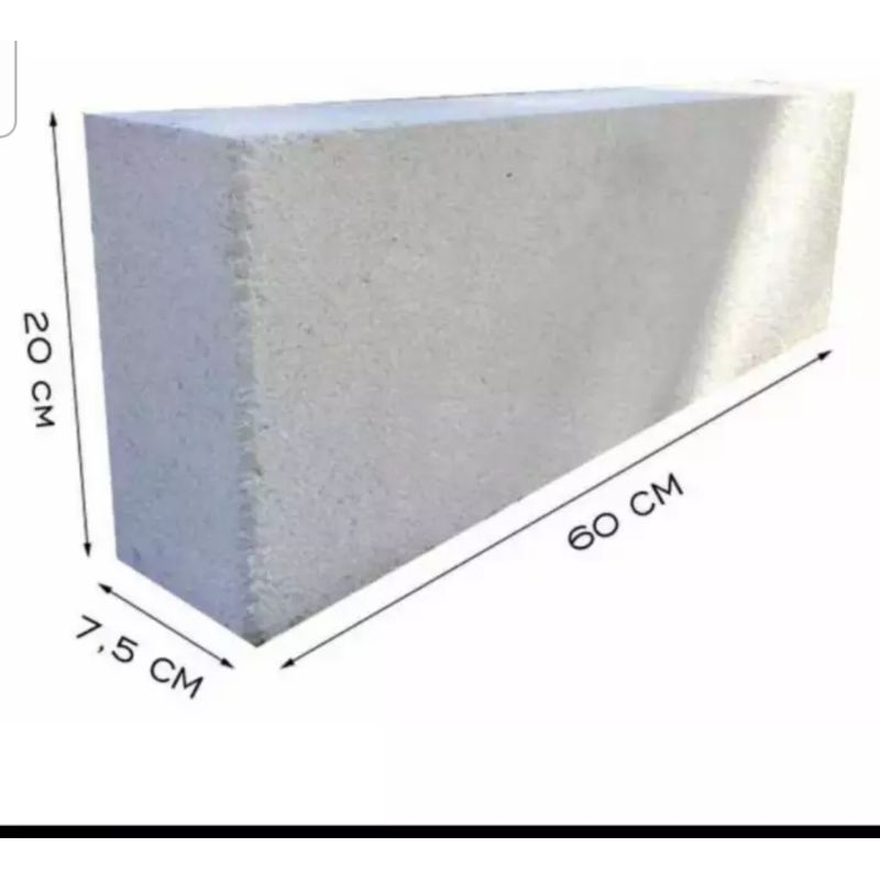 Jual Habel Hebel Bata Batako Ringan 20x60 20 x 60 7.5 cm 7.5cm per ...