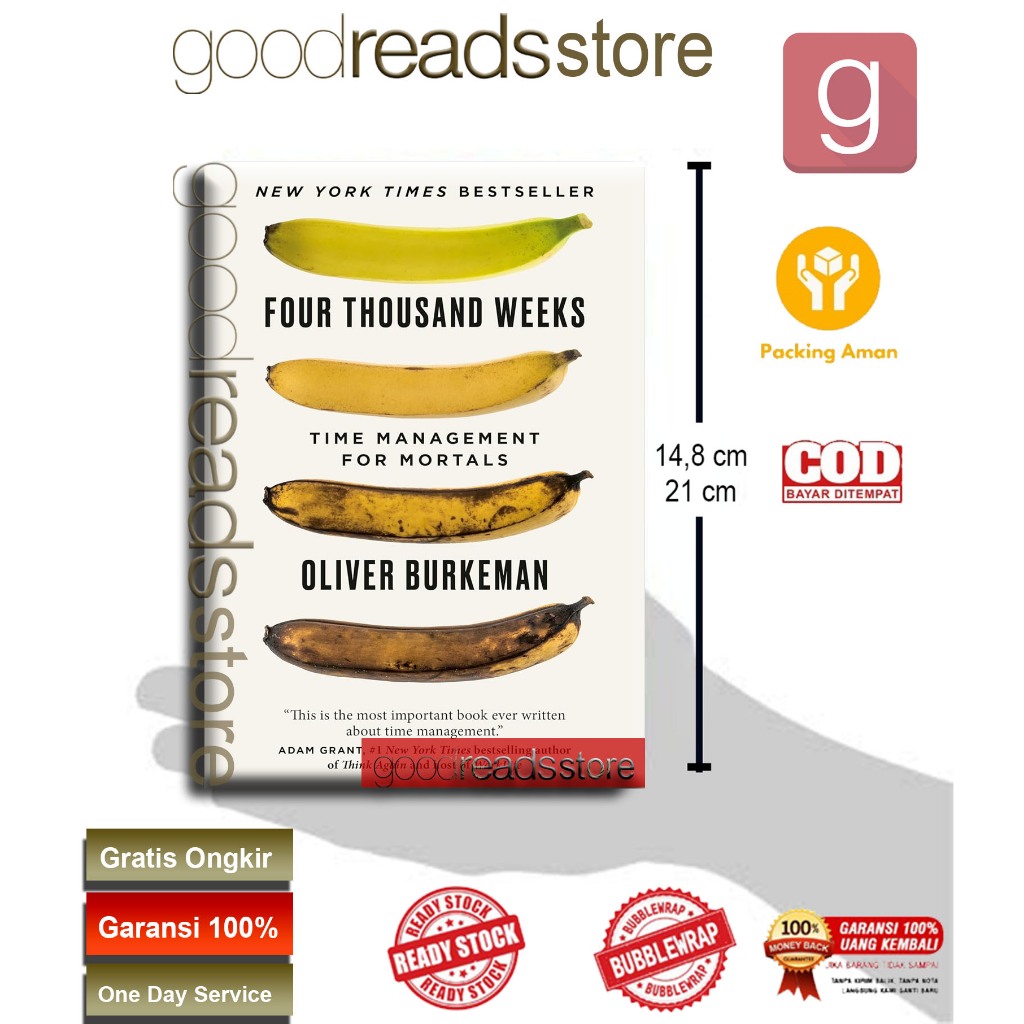 Jual Four Thousand Weeks: Time Management for Mortals by Oliver ...