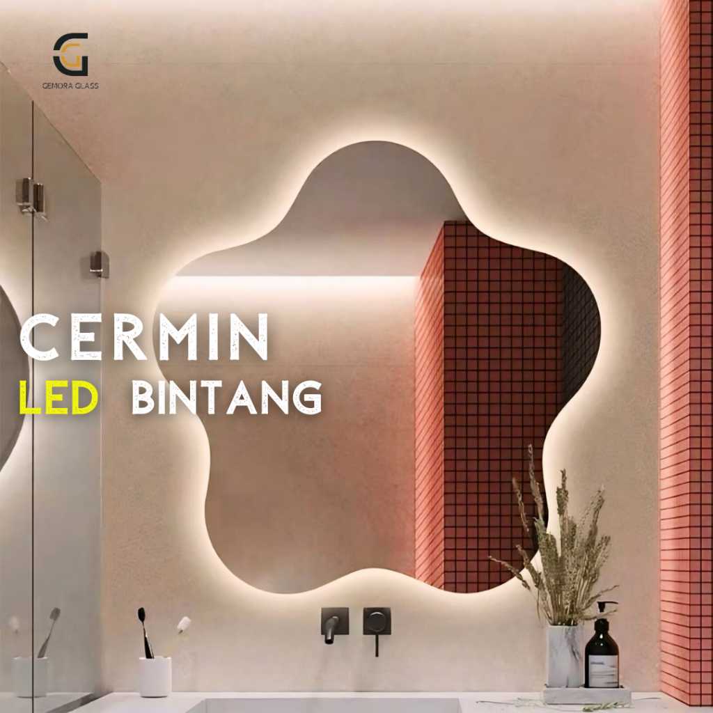Jual Cermin Dinding LED Bintang Aesthetic 43 x 45 cm (Free Packing ...