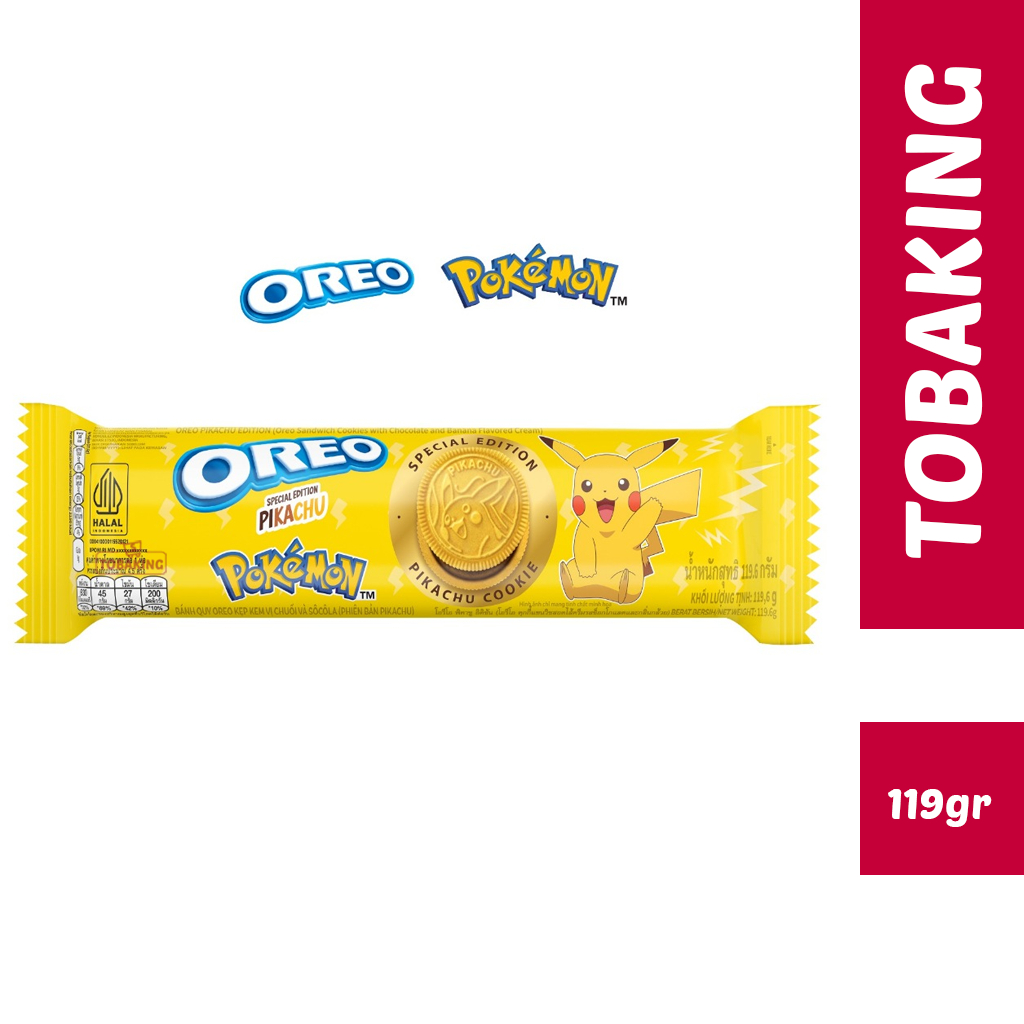 Jual Oreo Pokemon Special Edition Pikachu Biskuit Chocolate Banana ...