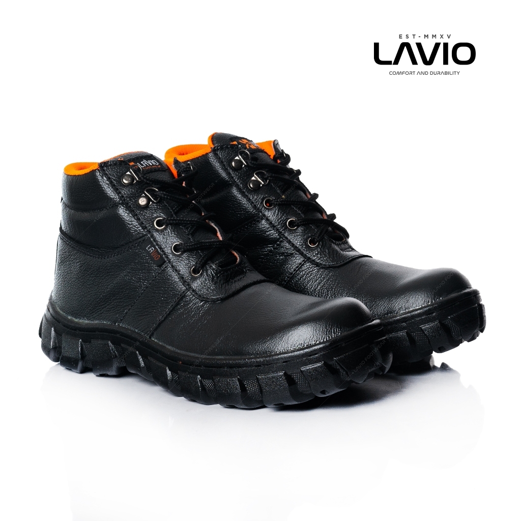 Jual Sepatu Safety Pria Ujung Besi Kulit Sepatu Keselamatan Kerja ...