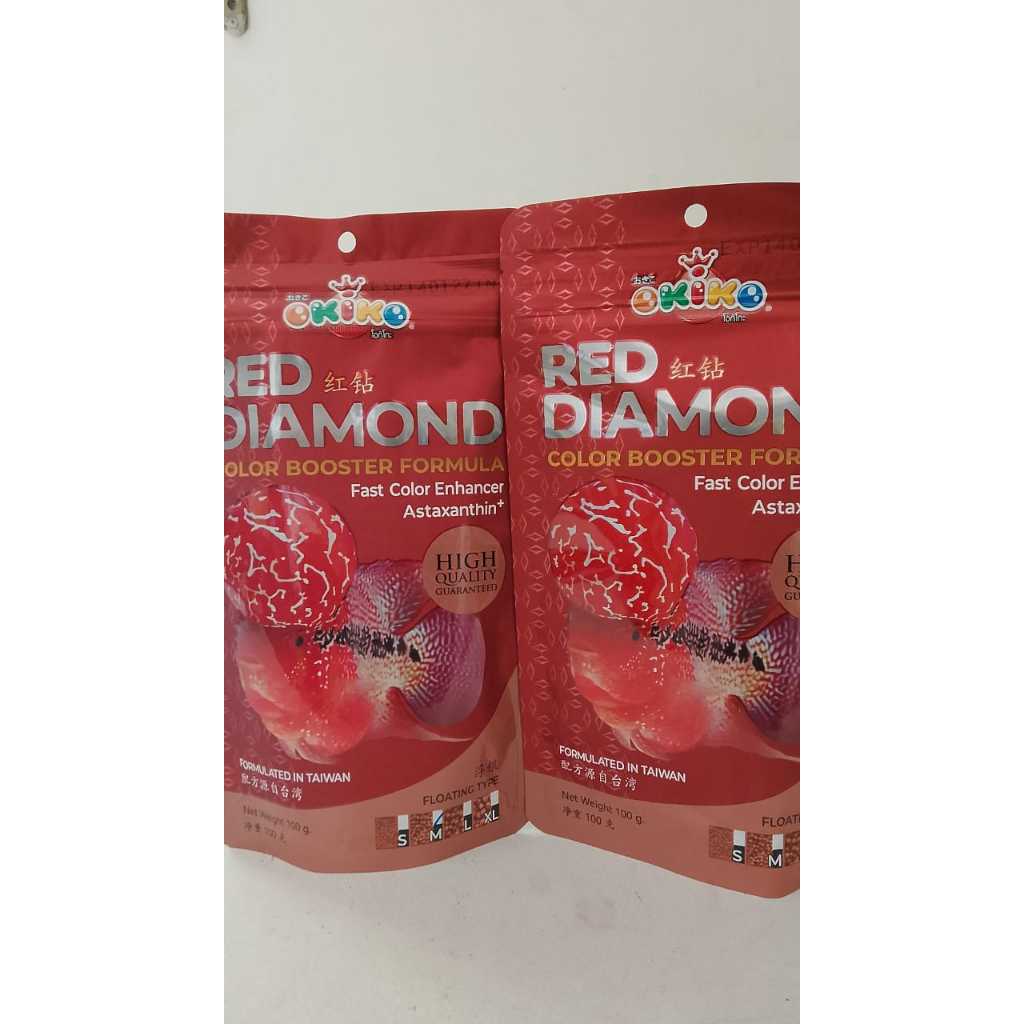 Jual OKIKO RED DIAMOND MAKANAN IKAN 100GR OKIKO NEW VARIAN | Shopee ...