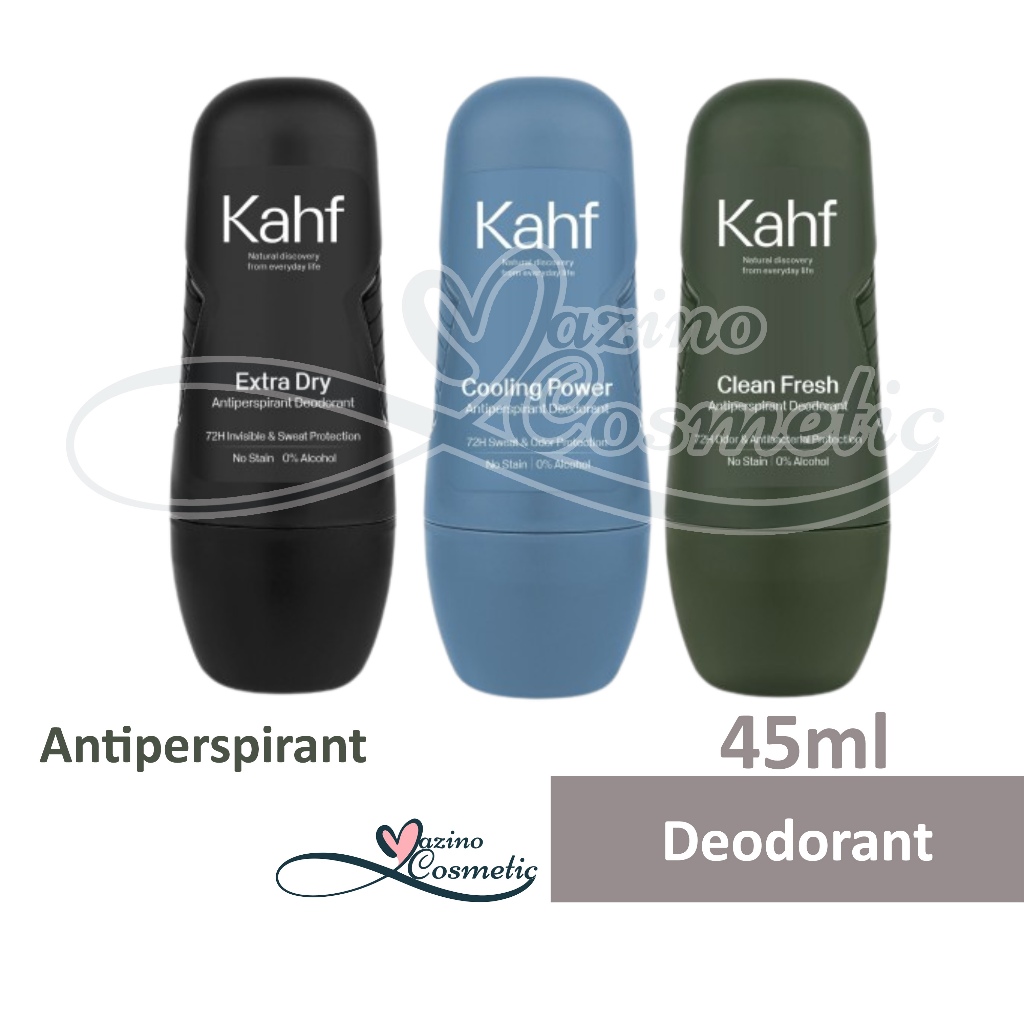 Jual Kahf Antiperspirant Deodorant Roll On 45 ml Cooling Power Clean ...