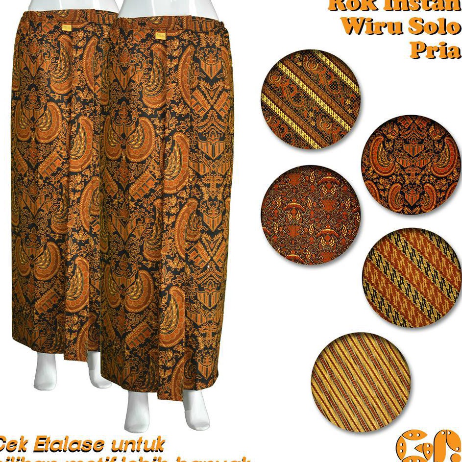 Jual New Popular Rok Jarik Wiru Solo Pria Dewasa Rok Instan Pakaian ...