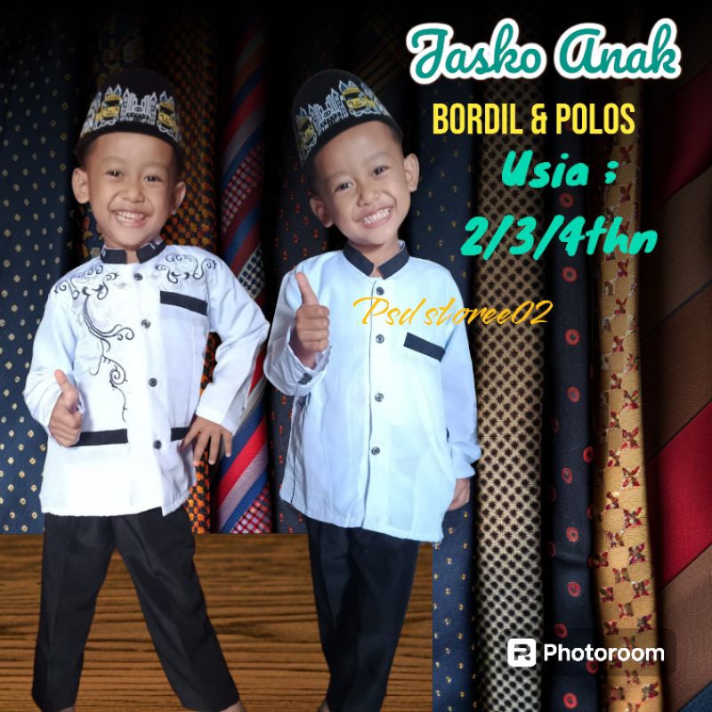 Jual Jasko Anak // Koko Anak Model Terbaru / Baju Koko Anak Paud / Tk ...