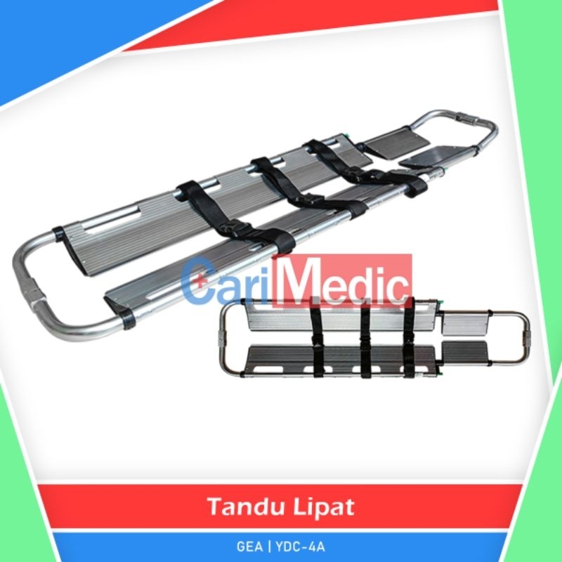 Jual Tandu Lipat Aluminium Scoop Strecher GEA YDC-4A P3K SAR Emergency ...