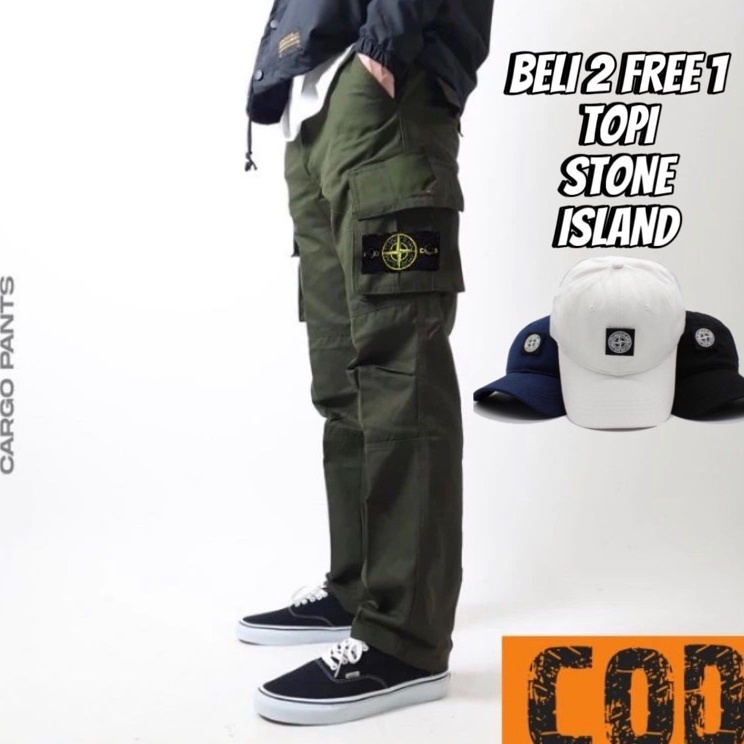Jual Best Produk Celana cargo stone island full teg full barcod ori ...