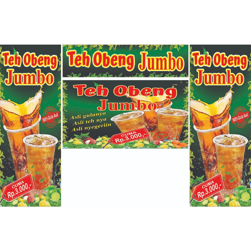 Jual Stiker gerobak/booth teh obeng jumbo | Shopee Indonesia