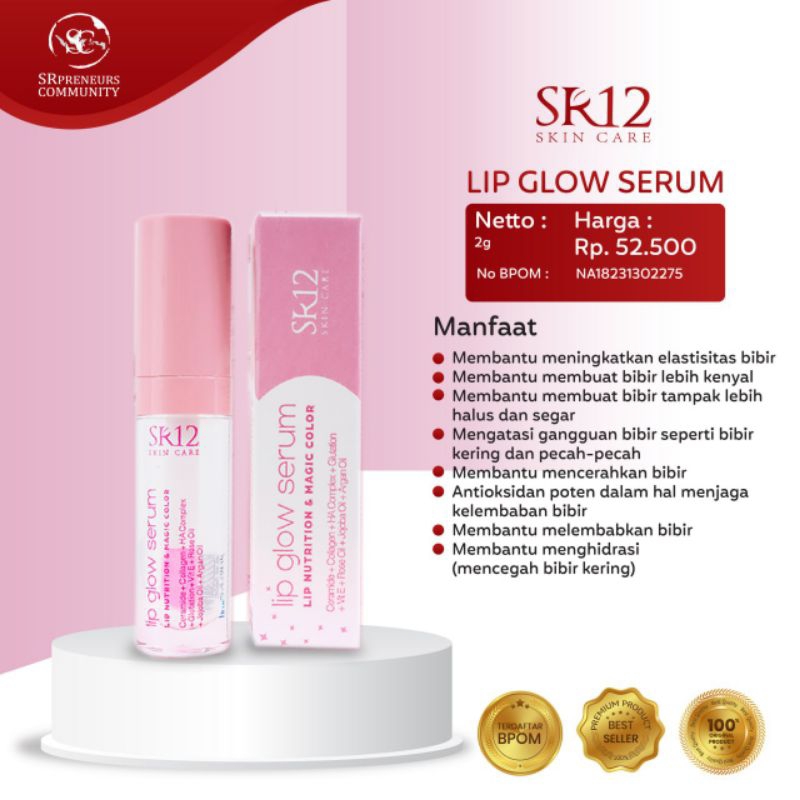 Jual Lip glow serum SR12 - Lipglow serum lip nutrition & magic color /Lip glow magic SR12 / Lip ...