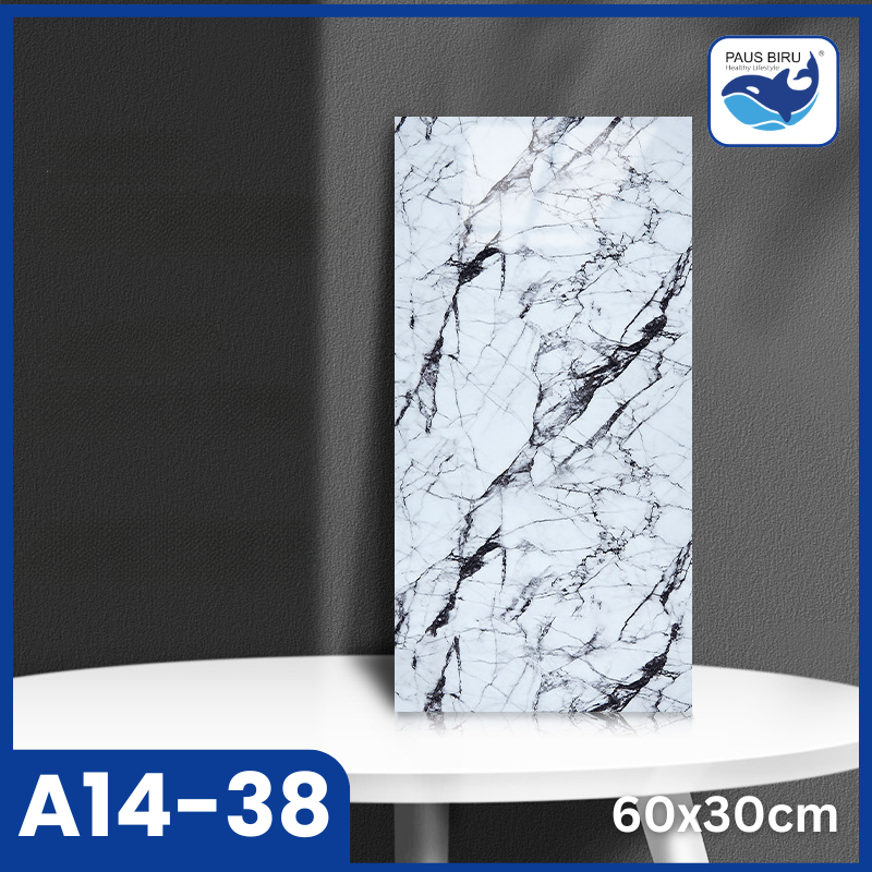 Jual Paus Biru - Wallpaper dinding Vinyl Marble 30 x 60 cm 0,3cm ...
