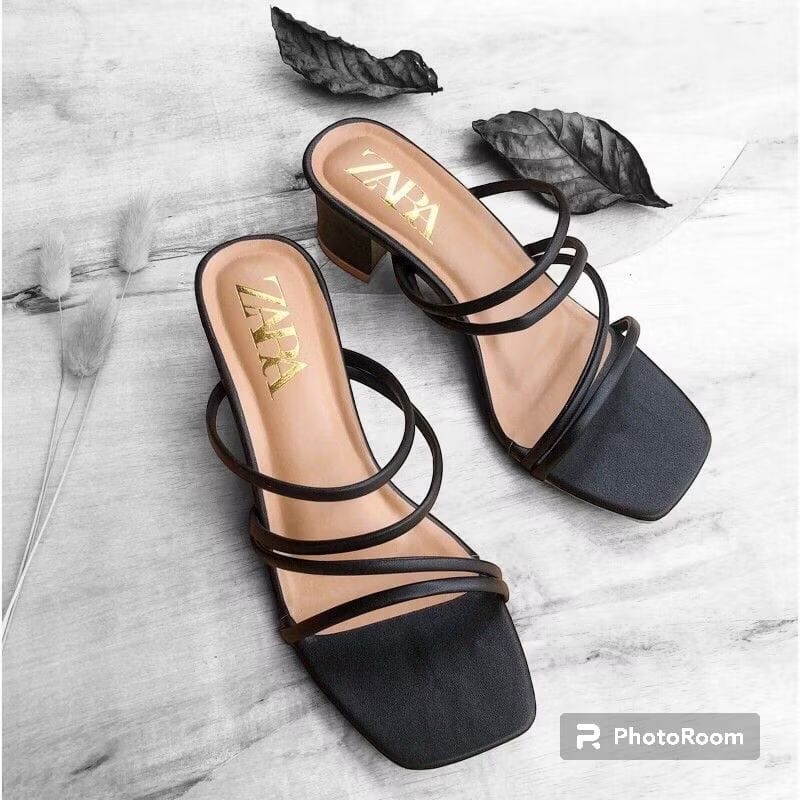 Jual Sandal Heels hak tahu 5cm Modis dan Elegan Cocok Buat di Pake ...