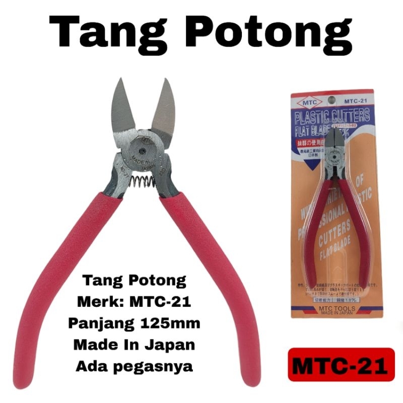 Jual Tang Potong 125 mm MTC21 Plastic Cutter Flat Blade MTC-21 125mm | Shopee Indonesia