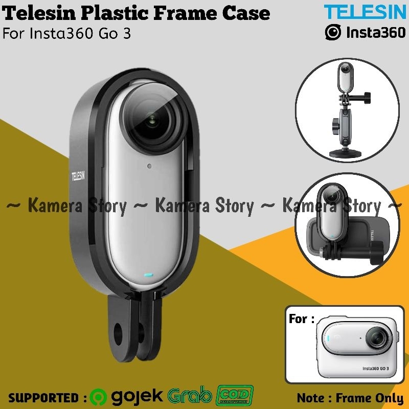 Jual Telesin Plastic Frame Cage Bumper Case For Protective Insta 360 ...
