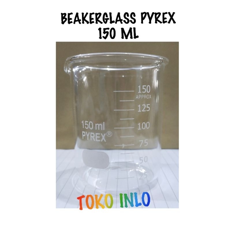 Jual Beaker Glass IWAKI & PYREX 150 ml/Gelas Kimia/Beakerglass | Shopee ...