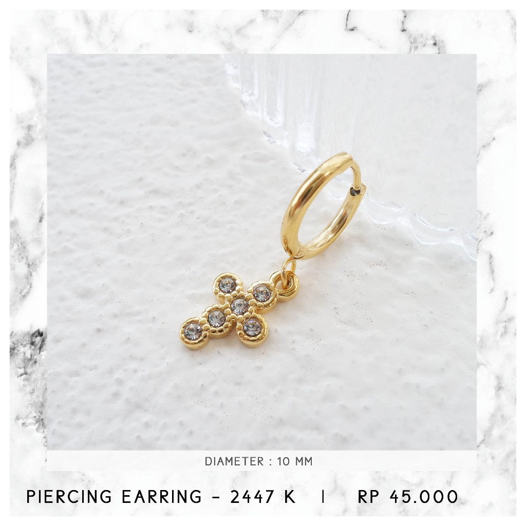 Jual ANTI KARAT (HARGA 1 BIJI) ANTING TINDIK PIERCING LOBE PIERCING ...