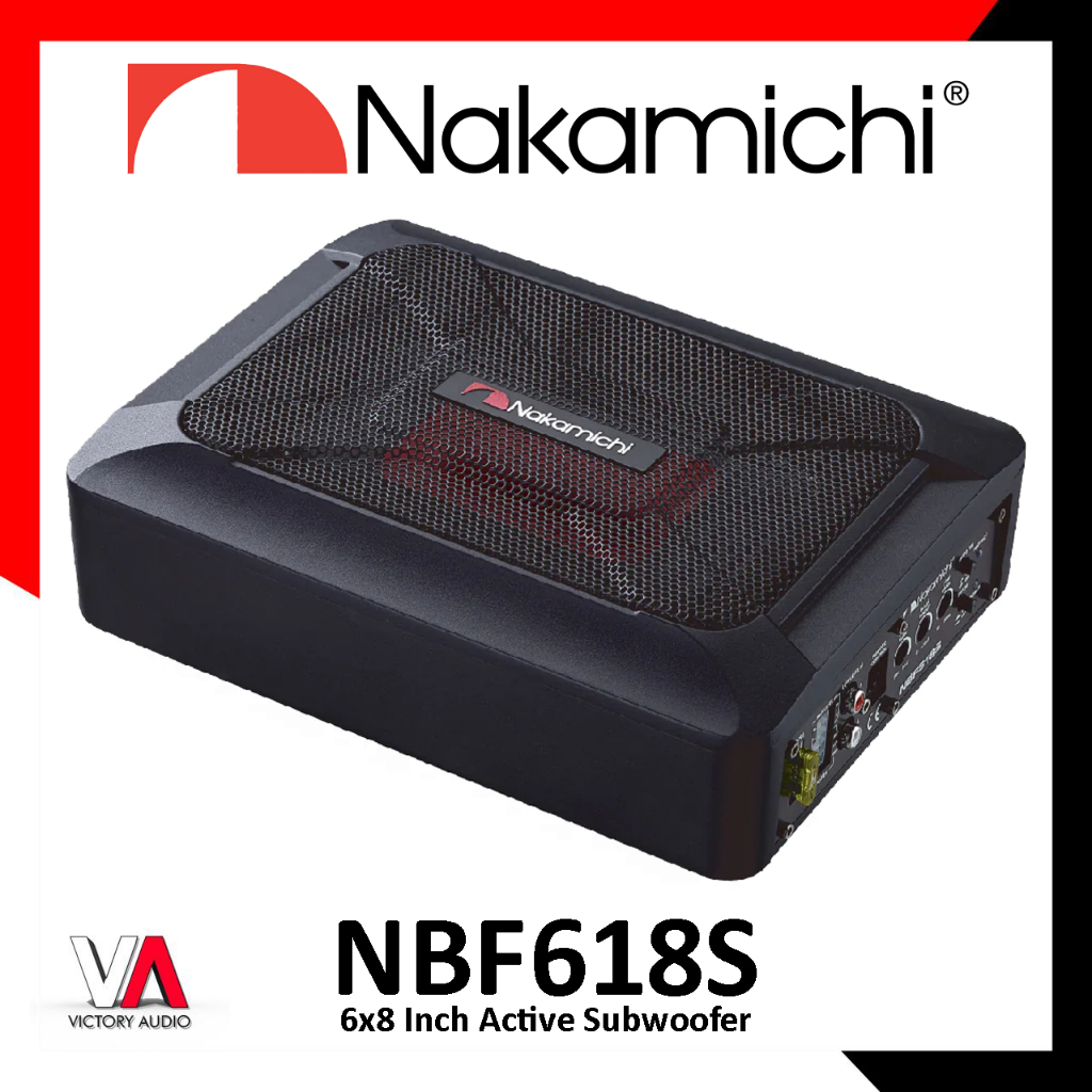Jual Subwoofer Aktif Nakamichi NBF618S NBF 618 S 6 Inch x 8 Inch Underseat Active Sub Kolong Jok ...
