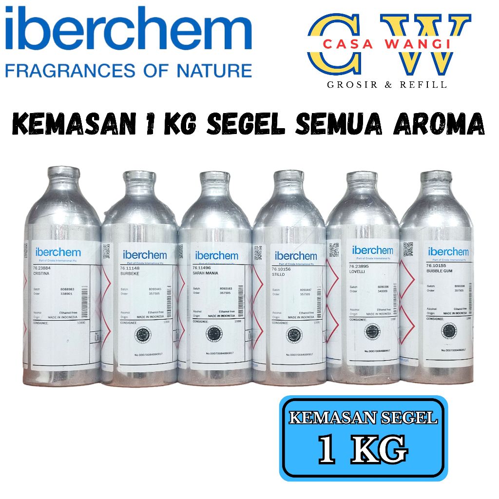 Jual (1KG) IBERCHEM KEMASAN 1 KG SEGEL SEMUA AROMA.BIBIT PARFUM ...