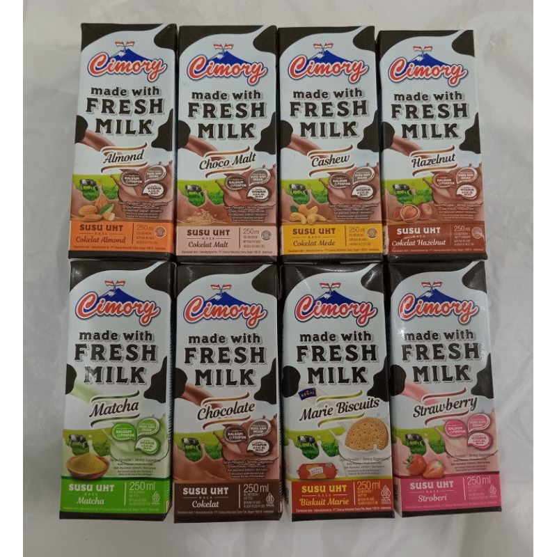 Jual Cimory UHT Milk Rasa Marie Regal/Strawberry/Matcha/Chocolate ...