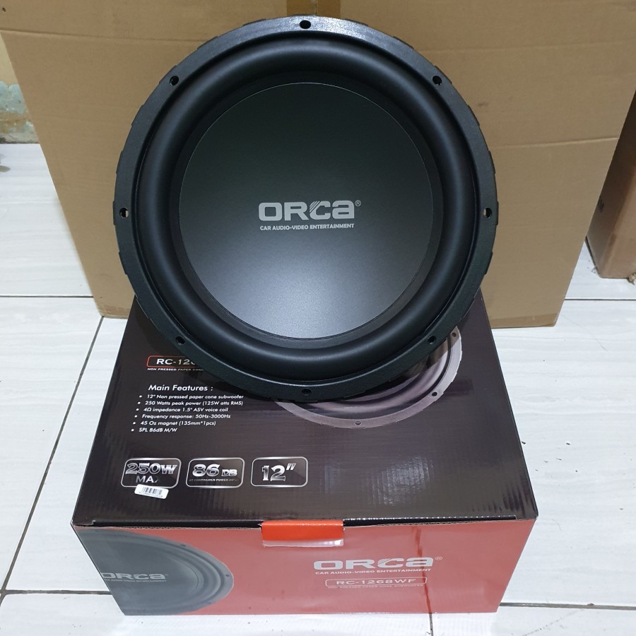 Jual Subwoofer ORCA RC 1268 WF 12" Inch Subwoofer 12 inch Orca | Shopee ...