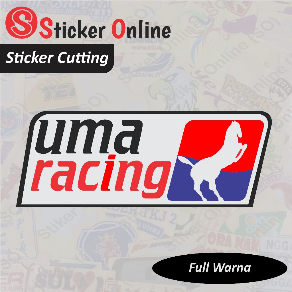 Jual Stiker Uma Racing | Sticker Cutting Uma Racing Motor Striping ...