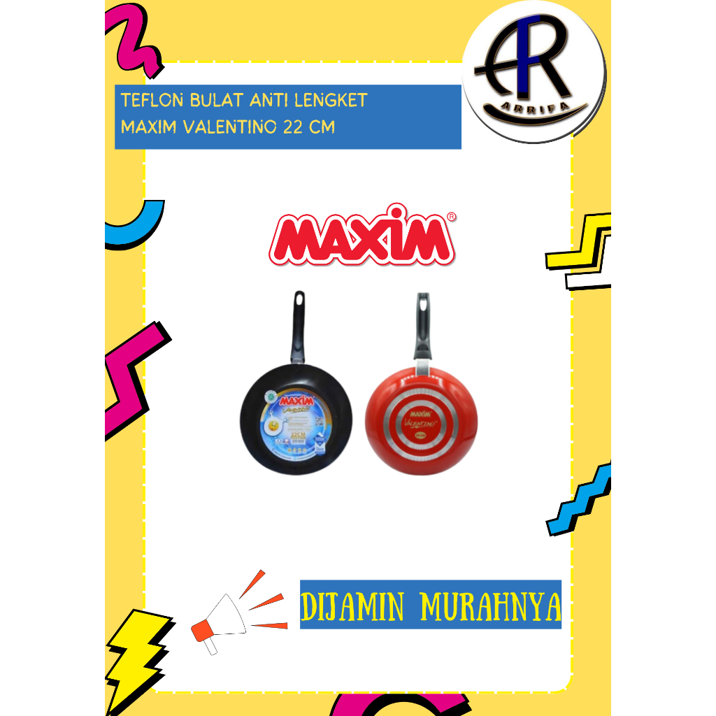 Jual Teflon Anti Lengket Fry Pan Maxim Valentino Ukuran 18 - 26 cm ...