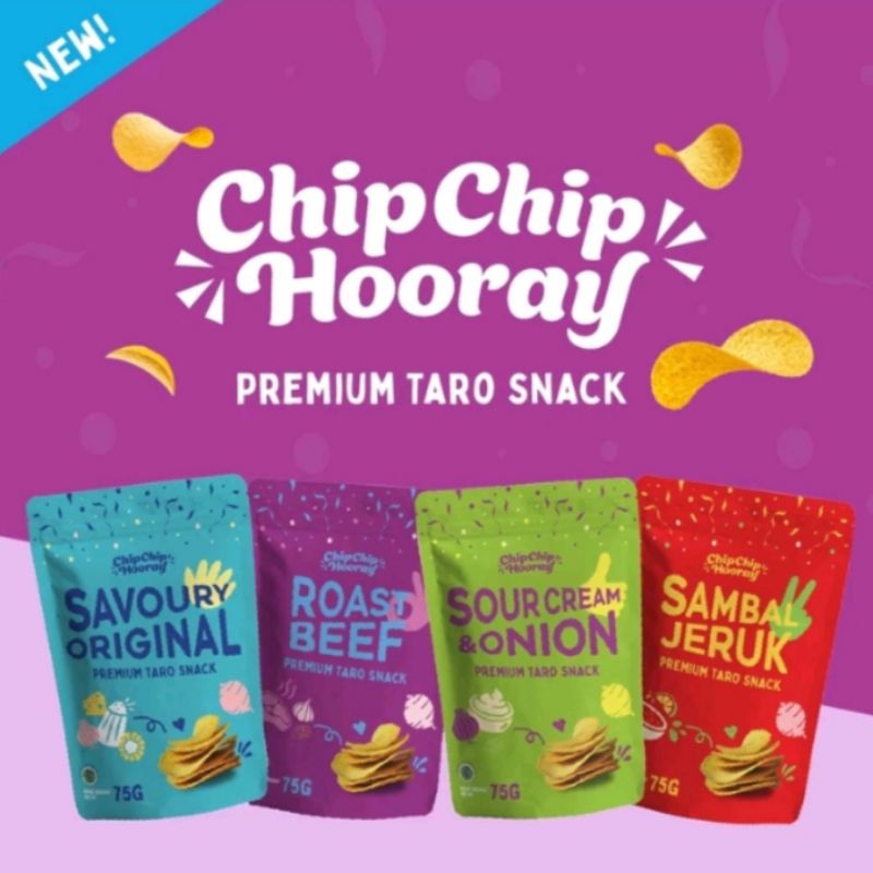 Jual Keripik Talas Chip Horay No MSG 75g | Shopee Indonesia