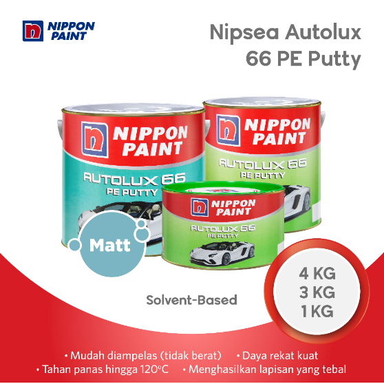 Jual DEMPUL MOBIL SEPEDA MOTOR 1KG AUTOLUX 66 PE PUTTY 2 KOMPONEN ...