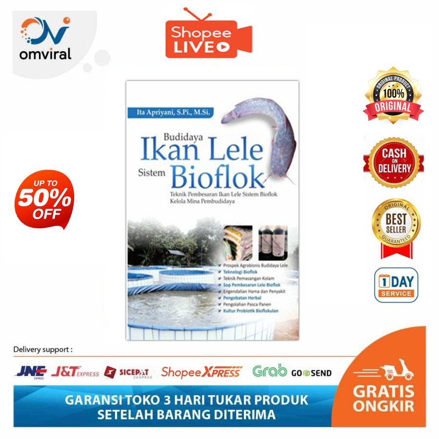Jual Buku Budidaya Ikan Lele Sistem Bioflok: Teknik Pembesaran Ikan ...
