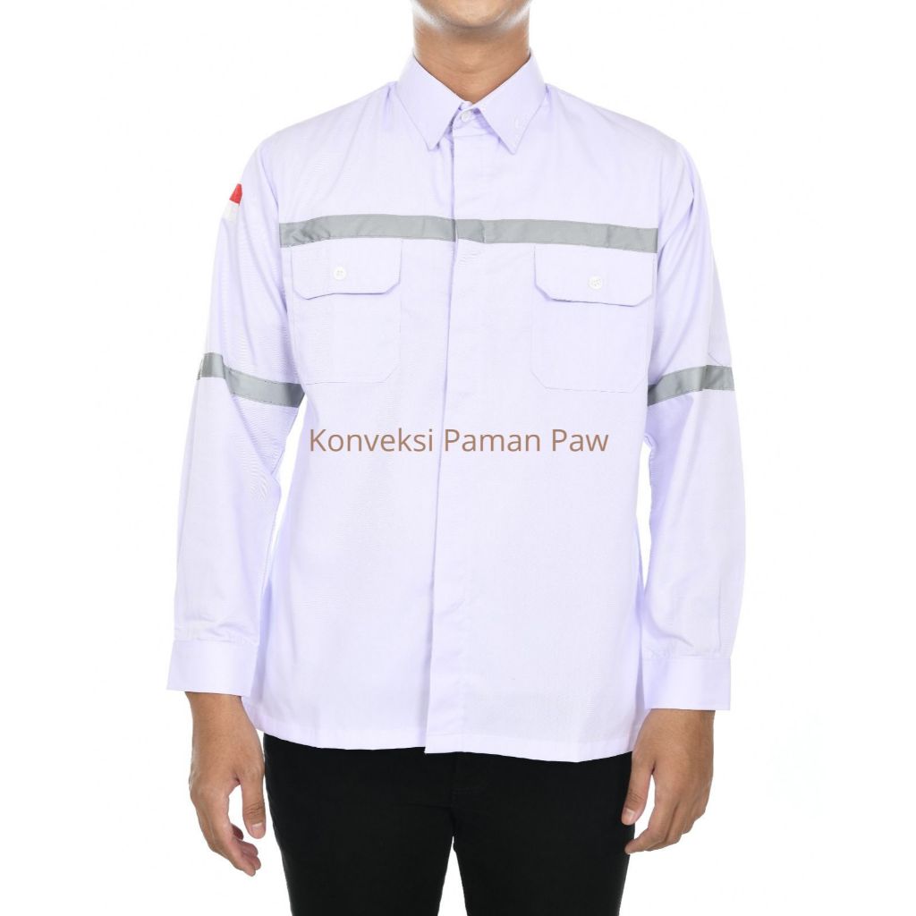 Jual BAJU-KEMEJA-SERAGAM-ATASAN-WEARPACK-SAFETY-K3-TAMBANG-PROYEK ...