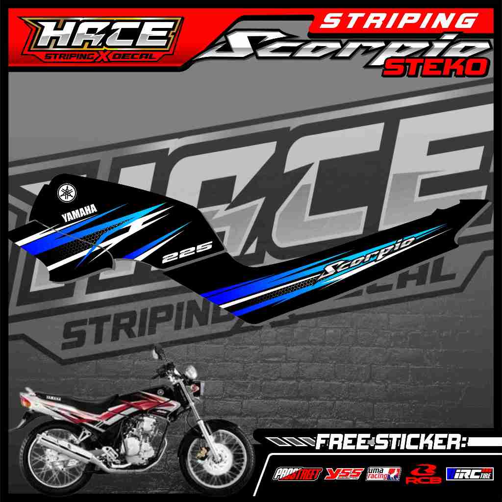Jual 596 STRIPING STICKER SCORPIO STEKO - STRIPING STICKER SCORPIO ...