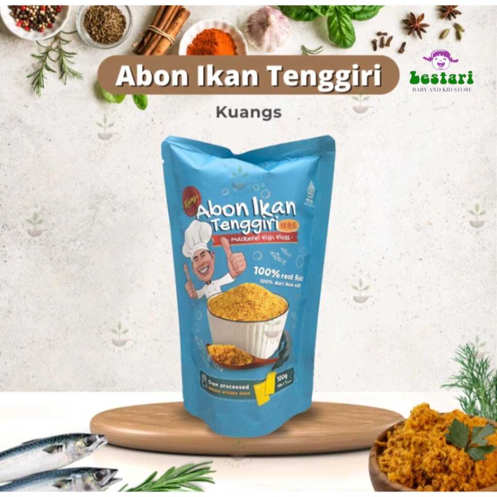 Jual KUANGS ABON IKAN TENGGIRI 20Gx5 SACHET,TERI OVEN CRISPY 3SACHETS ...