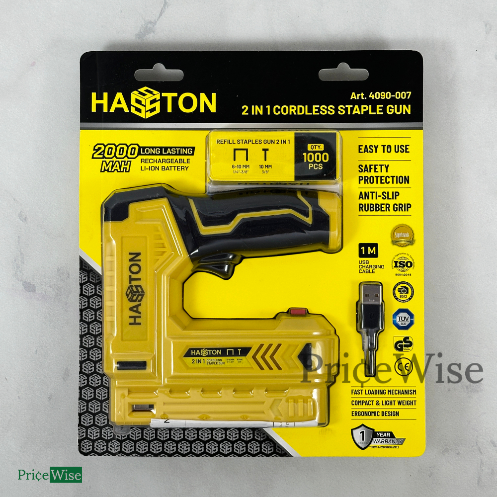Jual Mesin Paku Staples Tembak 2 in 1 Hasston 4090-007 / Cordless Staple | Shopee Indonesia